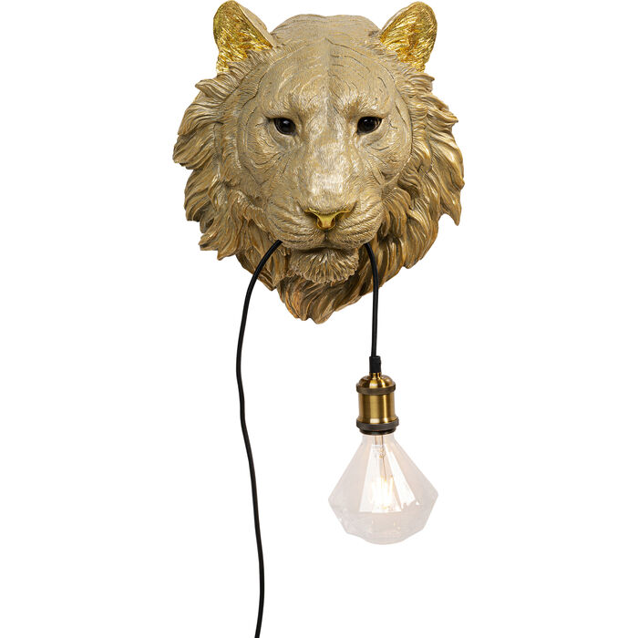 Wall Lamp Animal Tiger Head 34cm