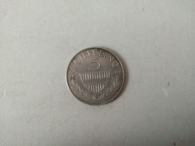 5 šilinga Austrija,1962.