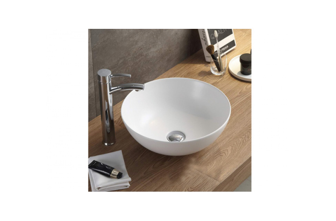 Nadgradni Lavabo - Ø415x155 mm - Mat Bela - 7008BM