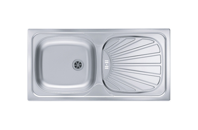 Korito sudopera - Lož Alveus - Basic 80 - Inox - 860x435|145 - 1008844