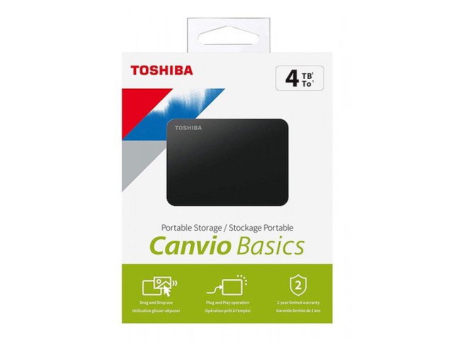 Toshiba Canvio Basics 4TB - najbolja cena!