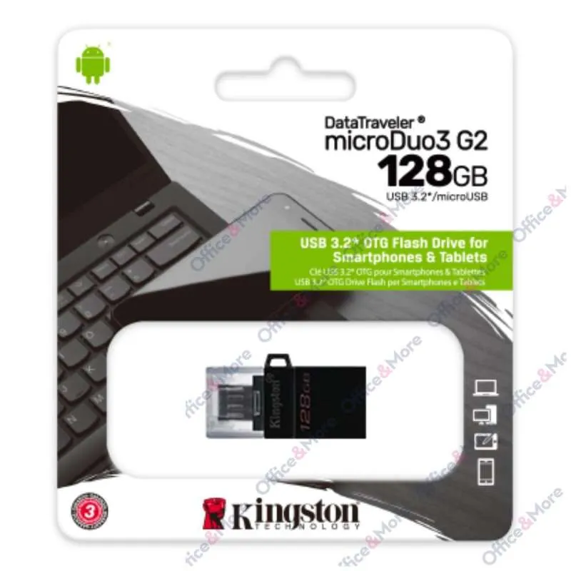 KINGSTON USB FLASH MEM. 128GB DTDUO3G2