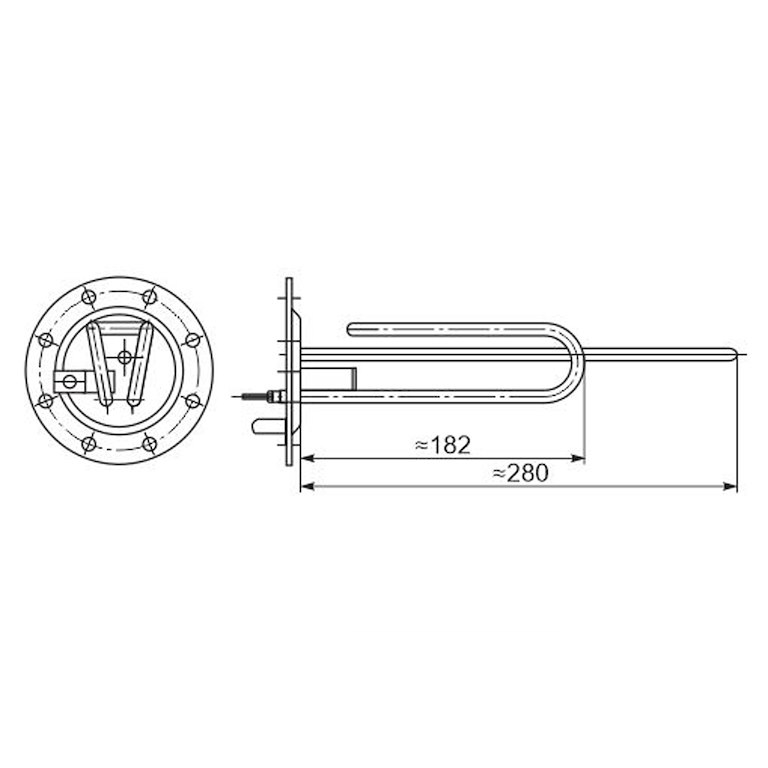 Grejač za bojler "Leov"10L 1500W,230V