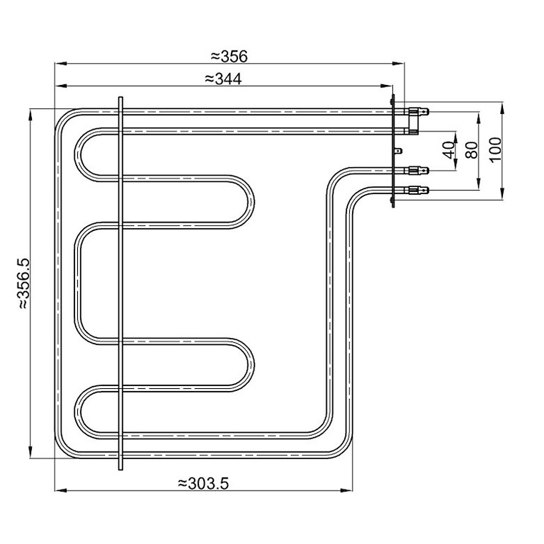 Plavi kaiš ≈ 4 cm – dupli štep beli i sivi konac (brušena koža)