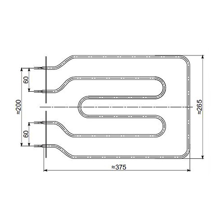 Grejač za šporet "Iskra Corona" 1200W+800W