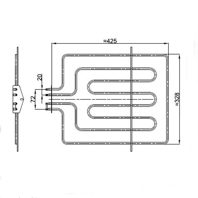 Grejač za šporet"Preporod" 900W+700W,230V