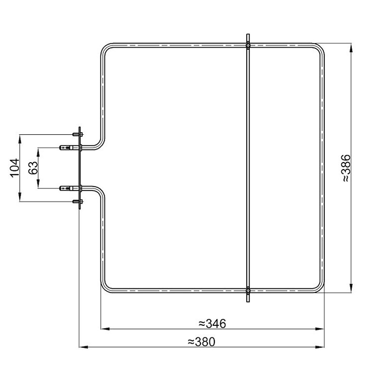 Grejač za šporet "Gorenje","Alfa plam"950W,230V