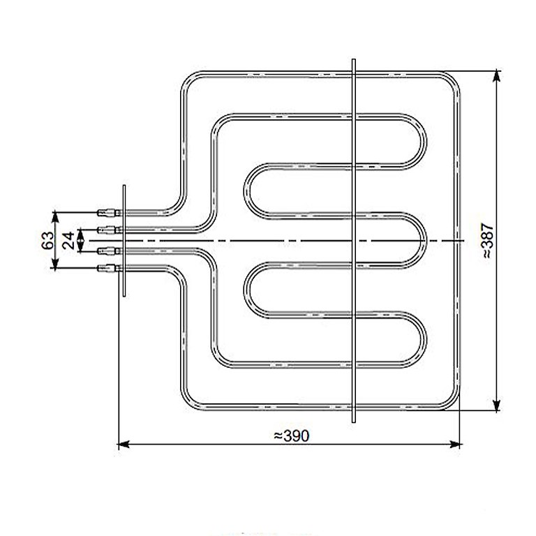 Grejač za šporet "Gorenje" širi 2000W+950W,230V