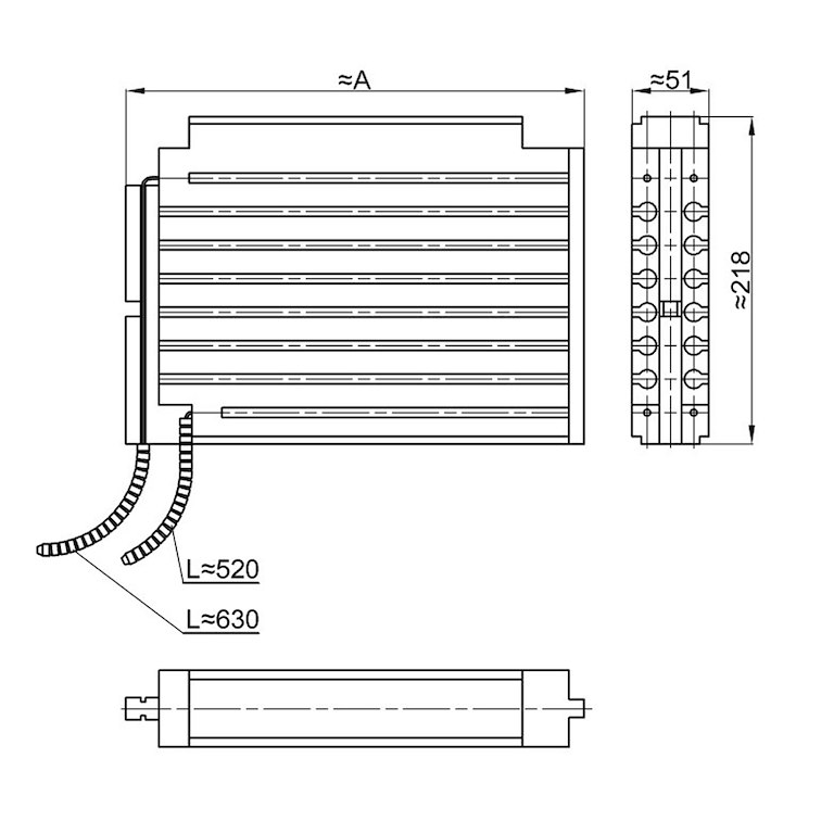 Grejač za termoakumulacione peći "ELIND" 2250W,230V