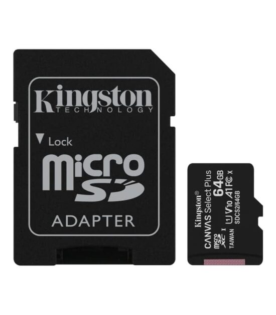 KINGSTON A1 MicroSDXC 64GB 100R class 10 SDCS2/64GB + adapter