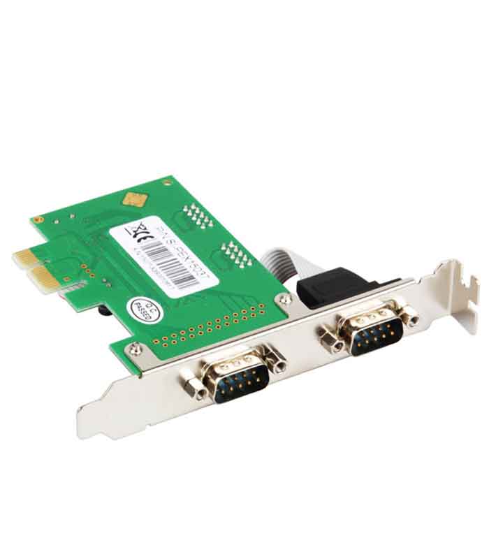 E-GREEN PCI Express kontroler 2-port (RS-232,DB-9)