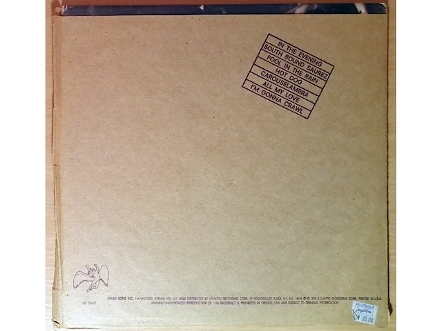 LP LED ZEPPELIN - In Through (1980) 1. press, PERFEKTNA