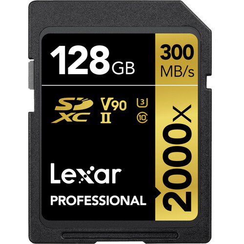 Lexar 128GB Professional 2000x UHS-II SDXC (LSD2000128G-BNNNU)