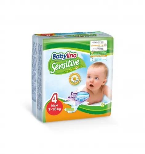 Babylino pelene sensitive 4 maxi 7-18kg 50kom