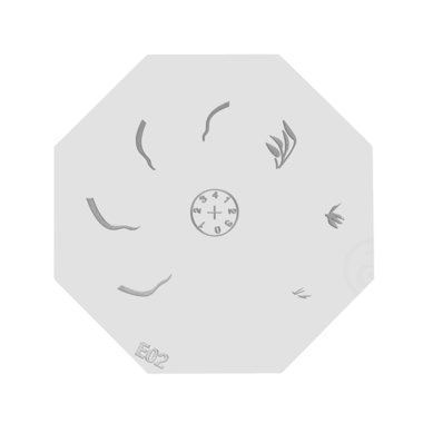 Šablon disk za pečate osmougaoni E02