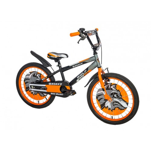 Dečiji Bicikl Wolf 16in crna/siva/narandžasta