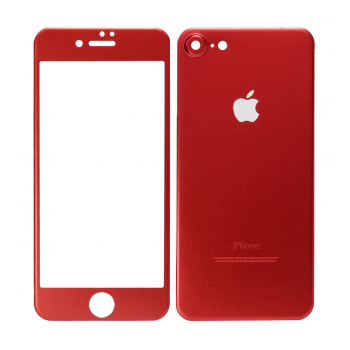 Zastitno staklo 5D FULL COVER (prednje+zadnje) za iPhone 7/ 8 crveno.