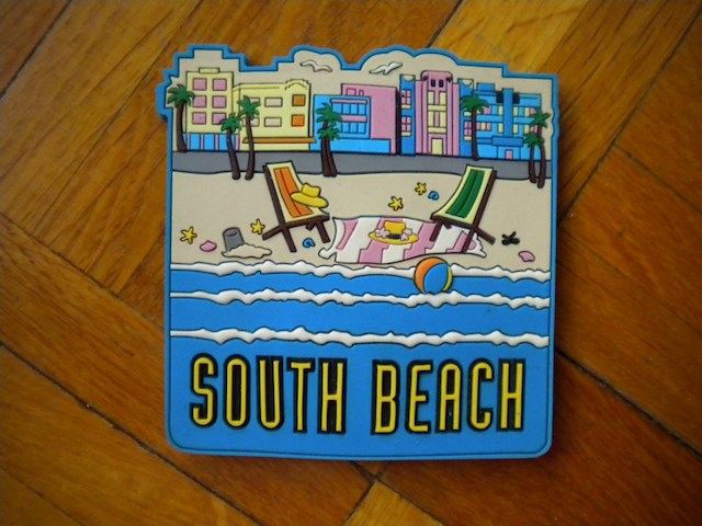 SOUTH BEACH Miami Majami, magnet za frizider