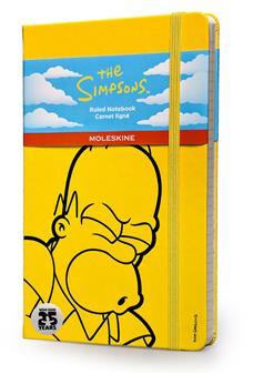 The Simpsons - Limited Edition Notebook - Large - Ruled - Yellow hard cover