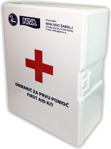 Zidna apoteka-ormarić za prvu pomoć sa punjenjem tip Niva 1