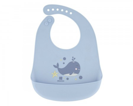 KikkaBoo silikonska portikla sea world whale blue ( KKB30011 )