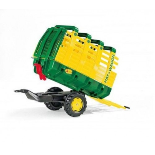 Prikolica Hay Wagon zelena 1 122981 RollyToys