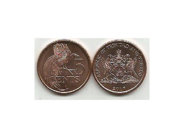 Trinidad and Tobago 5 cents 2017. UNC