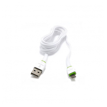 Kabel LDNIO LS34 Micro USB beli 1m