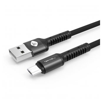 Kabel Teracell Evolution CA-320 Micro USB 2.4A crni 1m