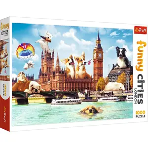 Trefl Puzzle 1000 Funny cities Dogs in London 10596