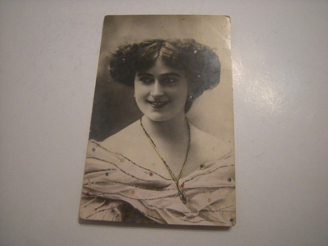 Razglednica, `devojka`, putovala 1906 god.