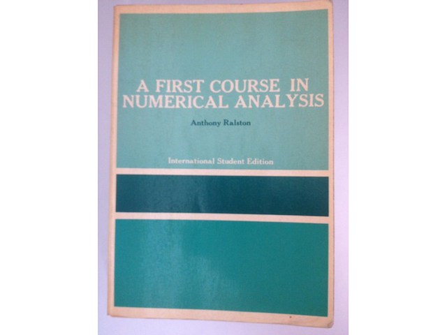 Anthony Ralston, A first course in numerical analysis