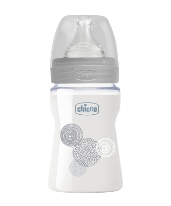 Chicco WB Staklena flašica za bebe 150ml - Siva