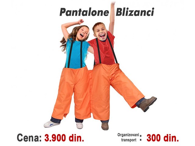 Pantalone blizanci / sportski rekvizit za igraonice