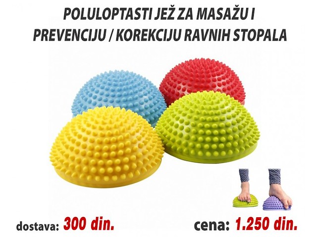 Polulopta za masažu / Poluloptasti jež za masažu