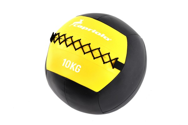 Lopta ''wall ball'' 10kg crno žuta