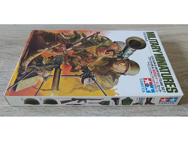 US Gun &; Mortar Team Set Tamiya Military Miniatures 1/3