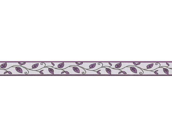 A.S. Création Border «Cottage, Floral, Black, Cream, Purple» 262226