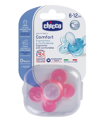 Chicco laža Giotto Comfort silikon 6m+ - Roze