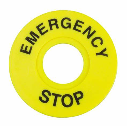 PLOCICA ZA GLJIVASTI TASTER FI60 EMERGENCY-STOP