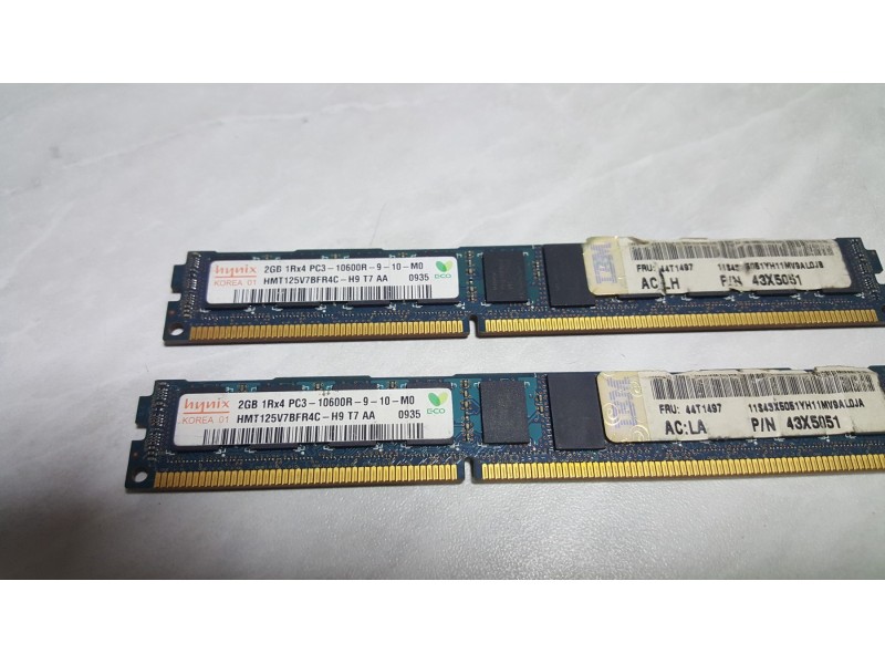 serverske memorije ddr3 4gb hynix ispravne 2x2gb 10600r