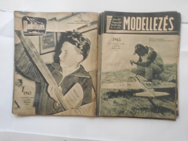 Modellezes, Modelarstvo, mađarski časopis, 17 kom.