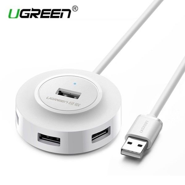 USB 2.0 Hub 1/4 1m beli CR106 Ugreen