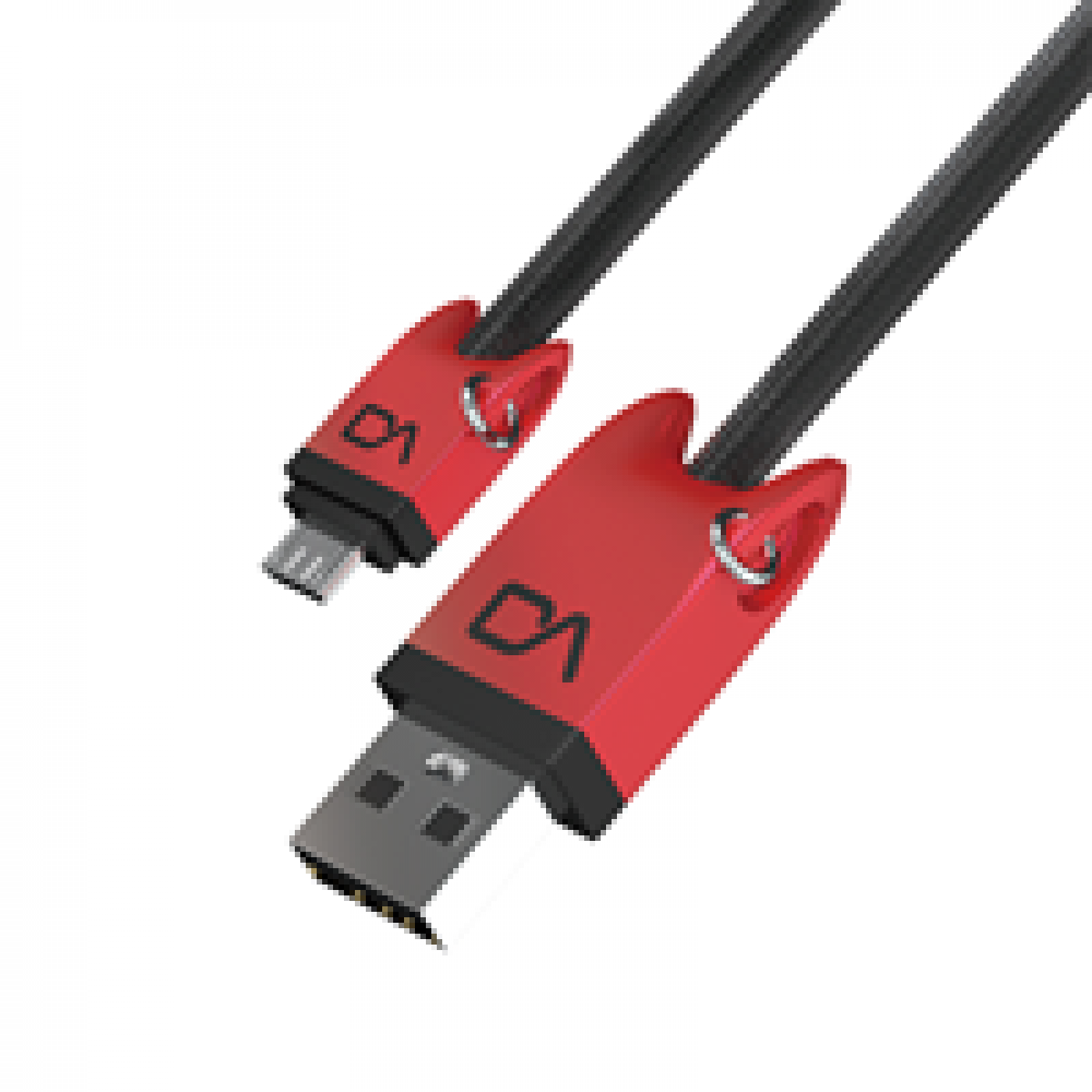 Kabl USB-microUSB Delicate-Amazing DT0011M 1.0m 2A crveni 010-0351