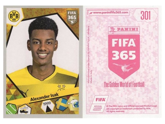 FIFA 365 2018 (2017/2018) broj 301 ISAK