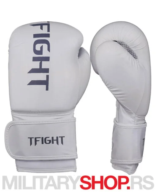 Bokserske rukavice bele TFight Protekt 10oz