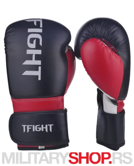 Rukavice za boks TFight Protekt 10oz crveno-crne