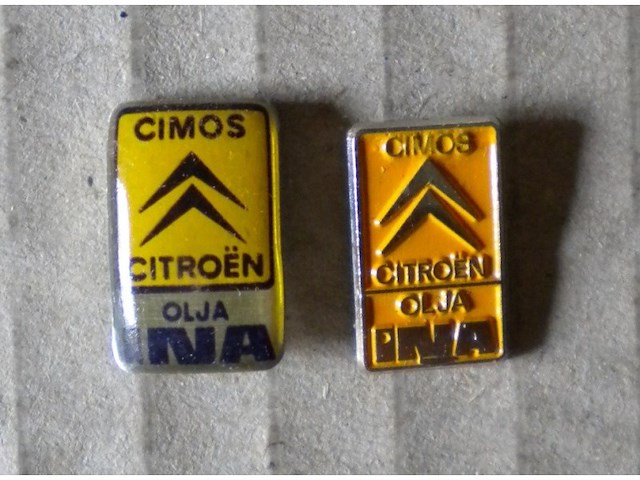 Motorna ulja `Cimos Citroen INA` dve značke