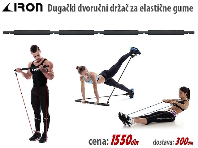 Dugački dvoručni držač za elastične gume