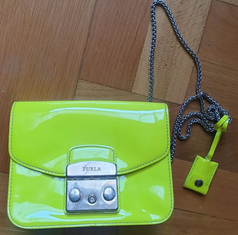 FURLA original kozna torba mini metropolis fluorescent crossbody